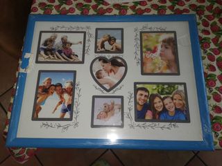 cornice foto azzurra