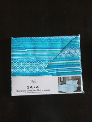 Completo lenzuola matrimoniale. Mastrobianco 