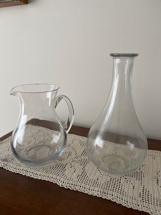 Caraffa e bottiglie