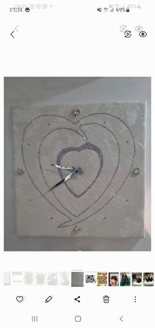 orologio moderno con svaroski