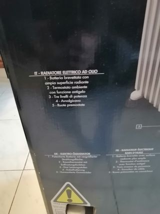 radiatore ad olio
