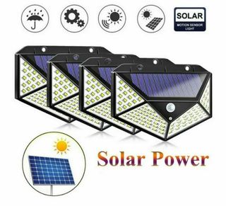 4 PCS FARETTI SOLARE 114LED SENSORE DI MOVIMENTO
