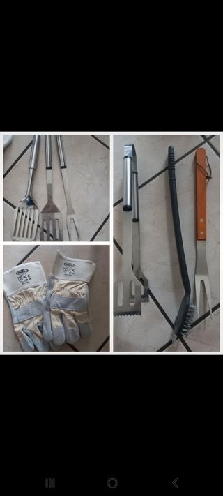 set accessori barbecue 