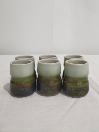 Set 6 bicchieri Averna, diametro 5 cm, alti 7 cm