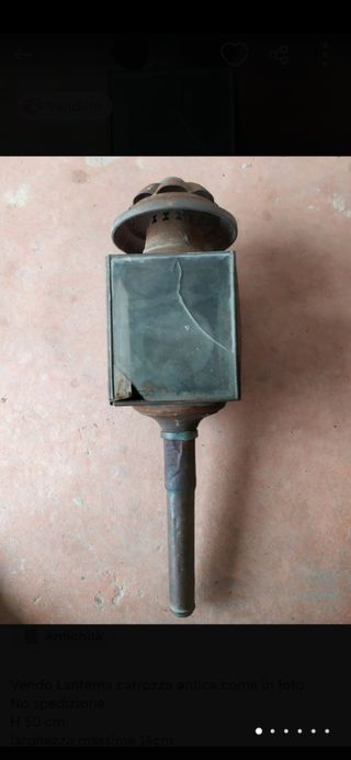 Lampada da Carrozza inizi 900