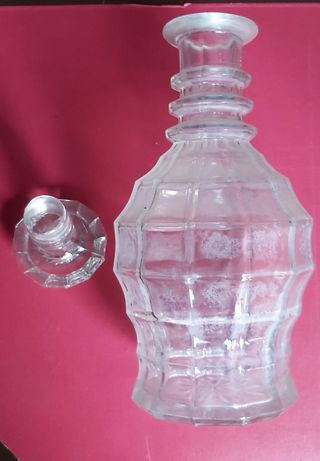 Decanter antico georgiano vittoriano in vetro 