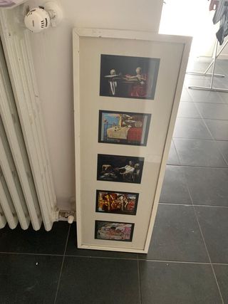 1 Cornice da muro Ribba Ikea bianca in legno