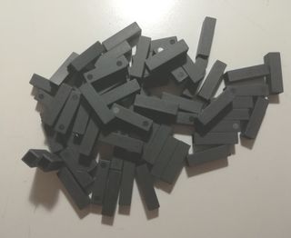 SET 60 Riduzioni nylon nero quadro maniglia da 6/8