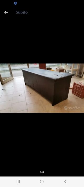 cassapanca fine 700 in castagno conservata