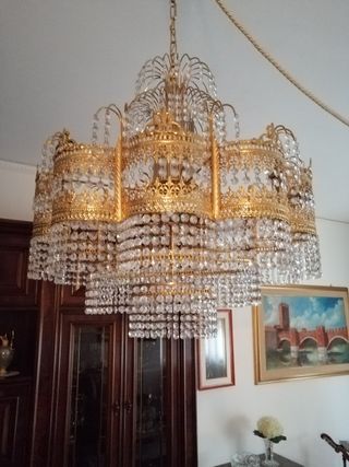 lampadario con swarovski