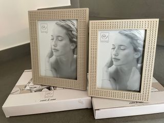 Set n. 2 Portafoto in legno design Mascagni