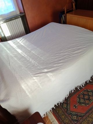 copriletto matrimoniale bianco.cotone piqué 