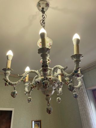 Lampadario Capodimonte 6 braccia