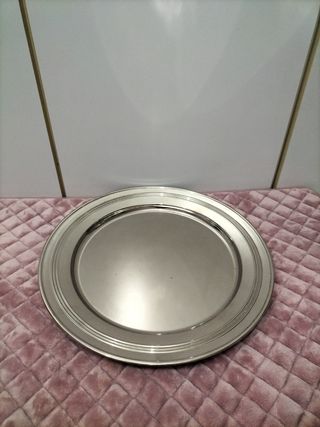 vassoio in silver plate diametro 40 cm