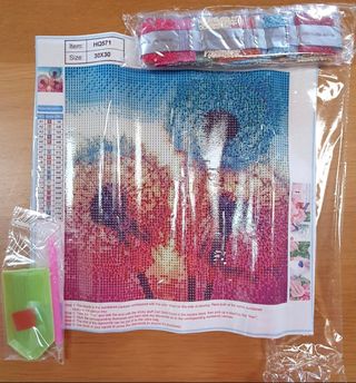 Diamond Painting 30x30 Fiori.Nuovo confezionato