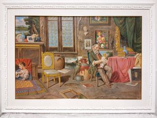 Quadro Vincenzo Buscicchio "Antiquario"