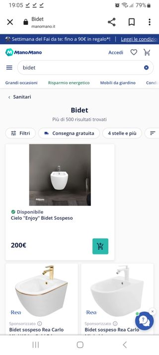 sanitari sospesi Cielo