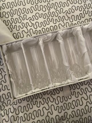 Set di bicchieri in cristallo per liquori