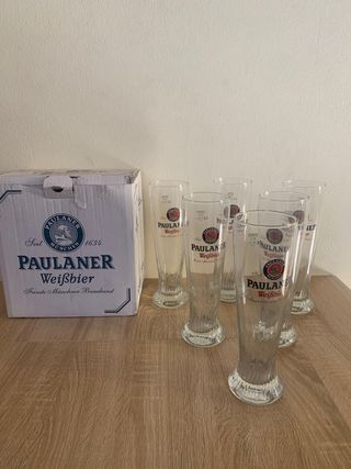 Nuovi 6 bicchieri per la birra da 0,5 l Paulaner