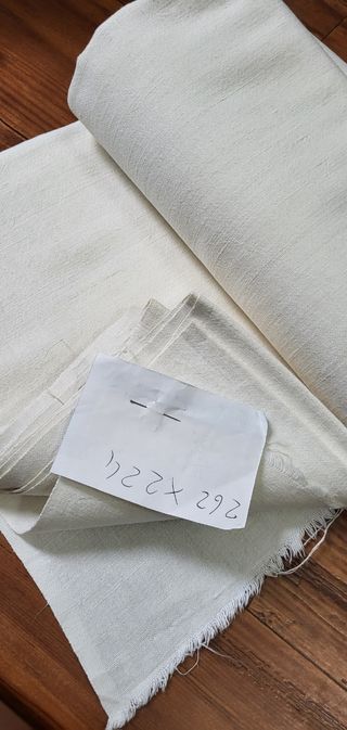 tessuto in puro lino grezzo vintage 