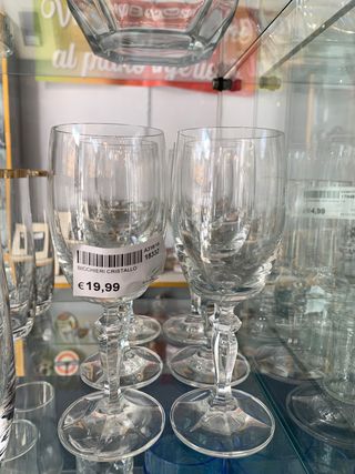 Bicchieri cristallo