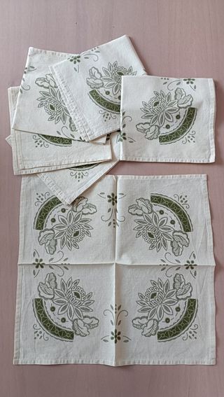 6 tovaglioli stampati