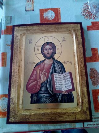 Icona Gesù legno