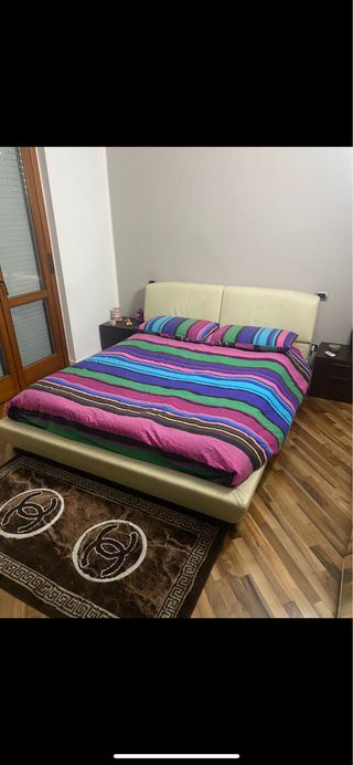 Letto contenitore completo di materasso tempur 