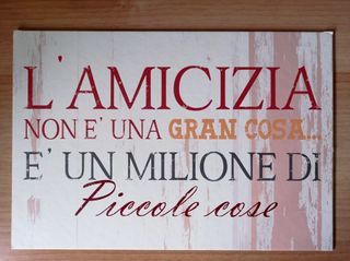 Quadro Frase Amicizia