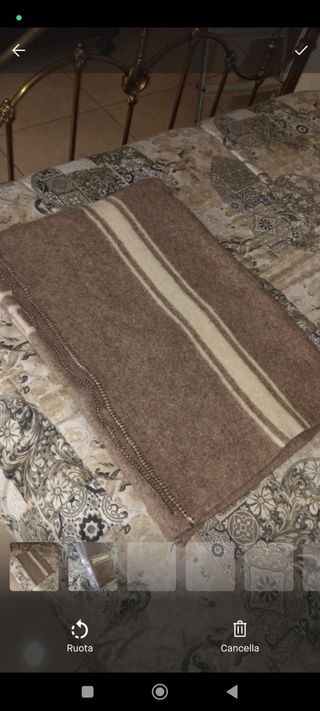 coperta singola militare pura lana 