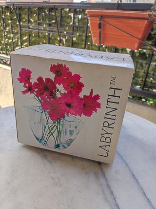 vaso vintage design con scatola 