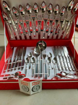 Set di posate in acciaio inossidabile per 10 pax