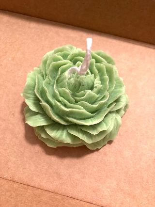 Candela fiore . Candela peonia