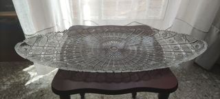 Vassoio cristallo di Bohemia