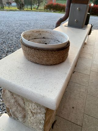 Vaso in ceramica e coprivaso per bonsai 