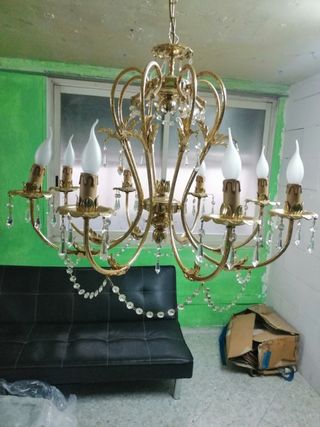 lampadario con 8 luci con Swarovski 