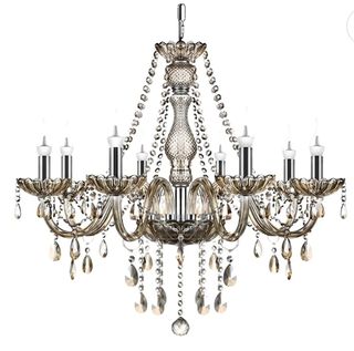 lampadario elegante in vetro cristallo