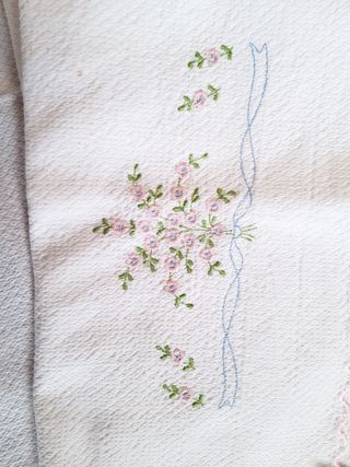 2 asciugamani 100% cotone, ricamificio Giusam