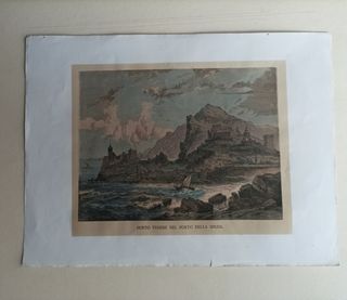 Stampa antica Liguria Porto Venere La Spezia 