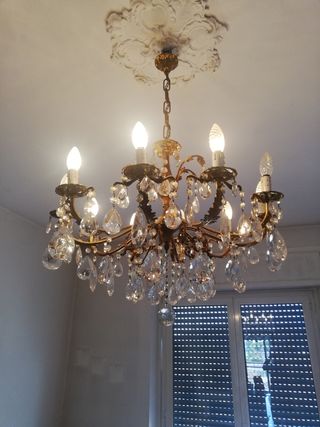 lampadario cristallo anni 60
