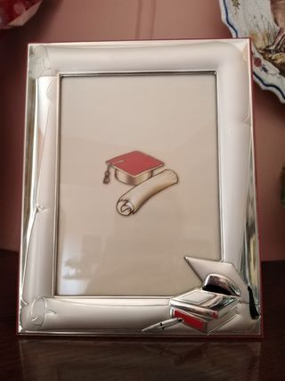 cornice in argento per laurea