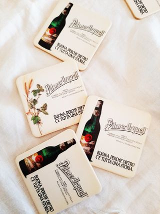 Set 9 Sotto bicchieri anni 70 