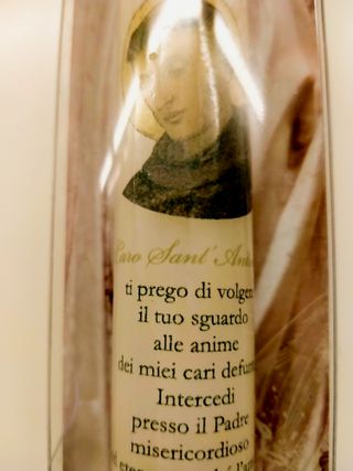 Candela Sant'Antonio di Padova con preghiera