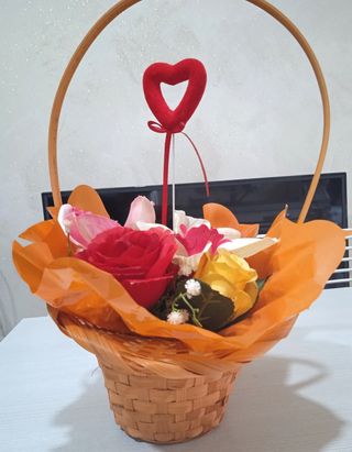 cestino floreale 