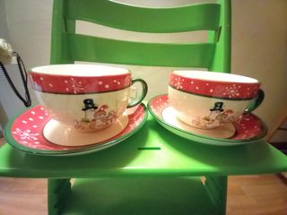 Coppia tazze e piattini colazione