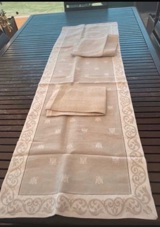 Set runner lino colore ecru'