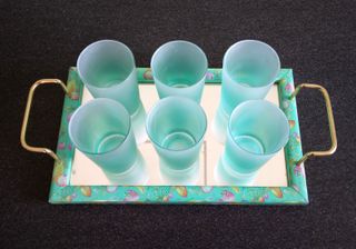 Servizio da 6 bicchierini in vetro per shottini