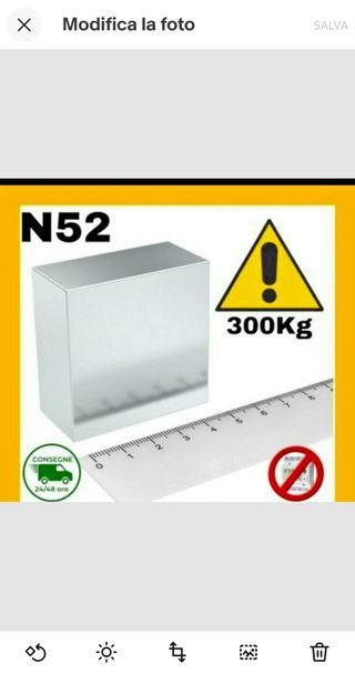 magnete neodimio  300 kg n 52 