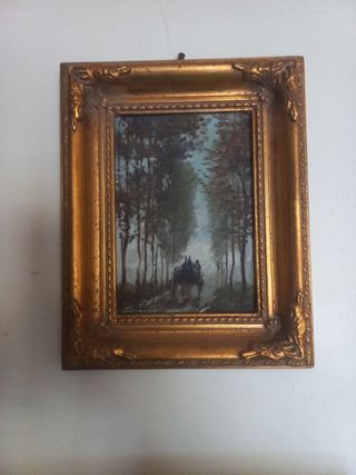 quadro dipinto ad olio su tavola