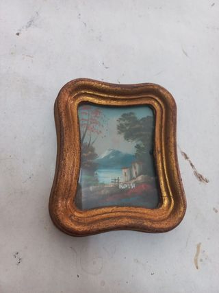 quadro miniatura dipinta su rame
